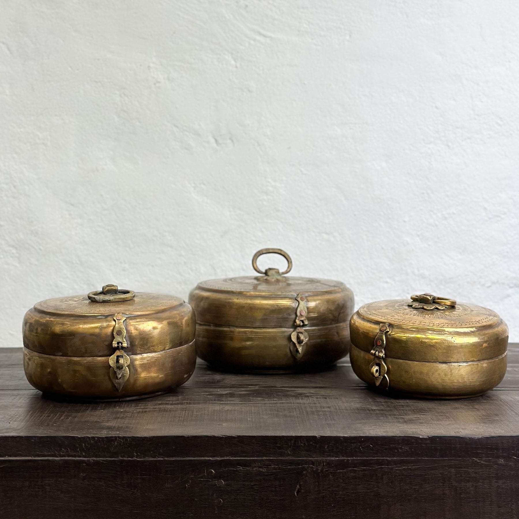 Medium Brass Chapati Box I – Orient House